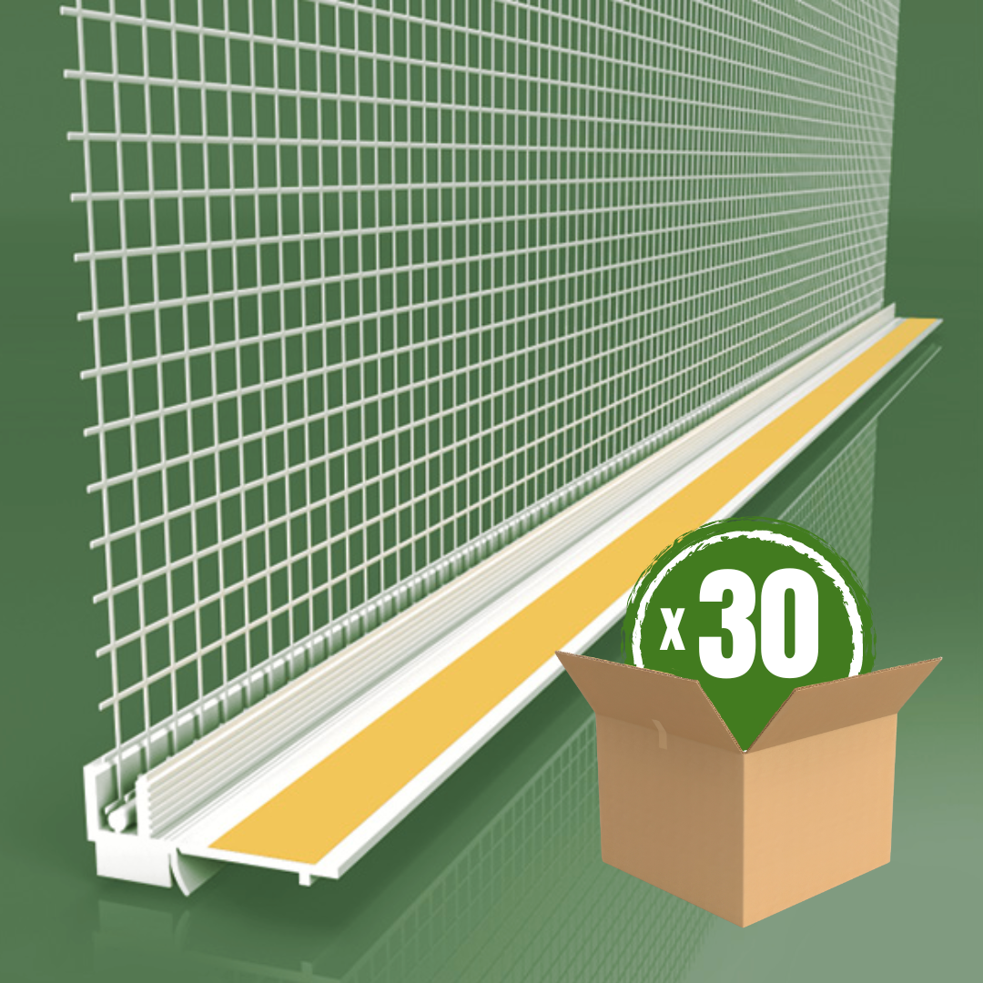 PVC Window Reveal Bead/APU Bead White 6mm (2.4m) - BOX OF 30 | Italian ...