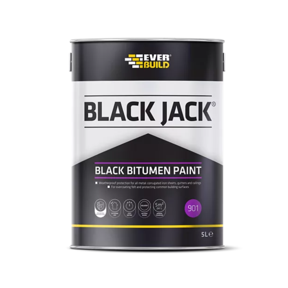EVERBUILD® BLACK JACK® 901 BLACK BITUMEN PAINT | Italian Building Centre