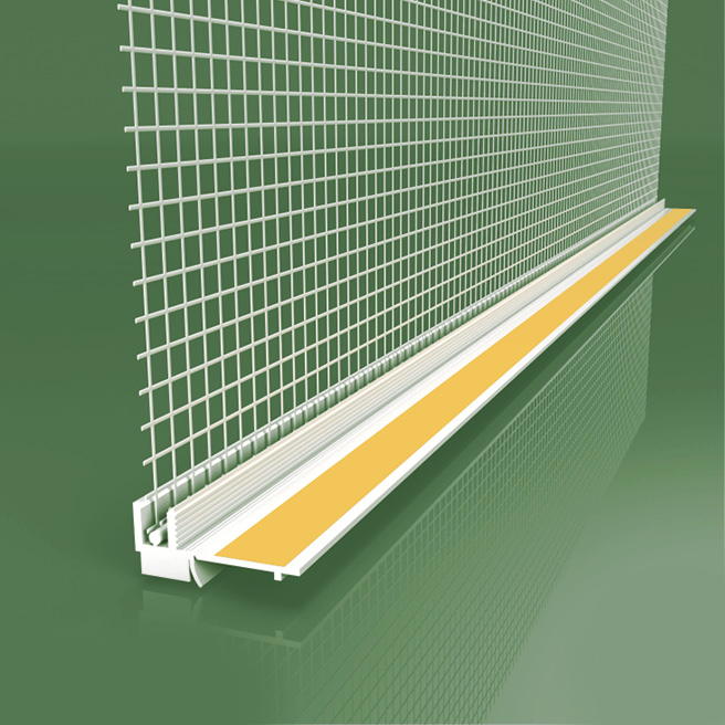 PVC Window Reveal Bead/APU Bead White 6mm (2.4m) | Italian Building Centre