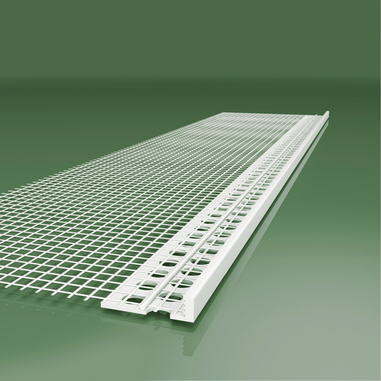 PVC Stop Bead with Mesh 6mm (2.5m)| Italian Building Centre